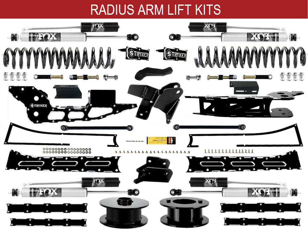 Dodge RAM 3500 6" RAD Lift Kit for 2013 to 2018 Heavy Duty Trucks ...