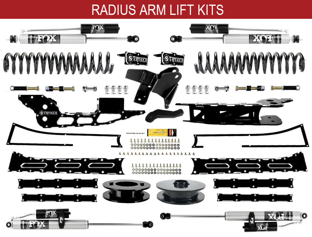 4" RAM 3500 Radius Arm Badged LIFT KIT 2013* TO 2018 DODGE RAM ...